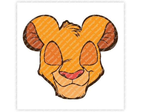The Lion King Simba Mickey Digital Download Tshirt Cut | Etsy