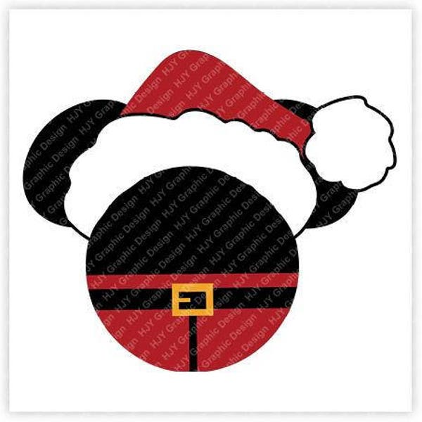 Santa Mickey Mouse - Etsy