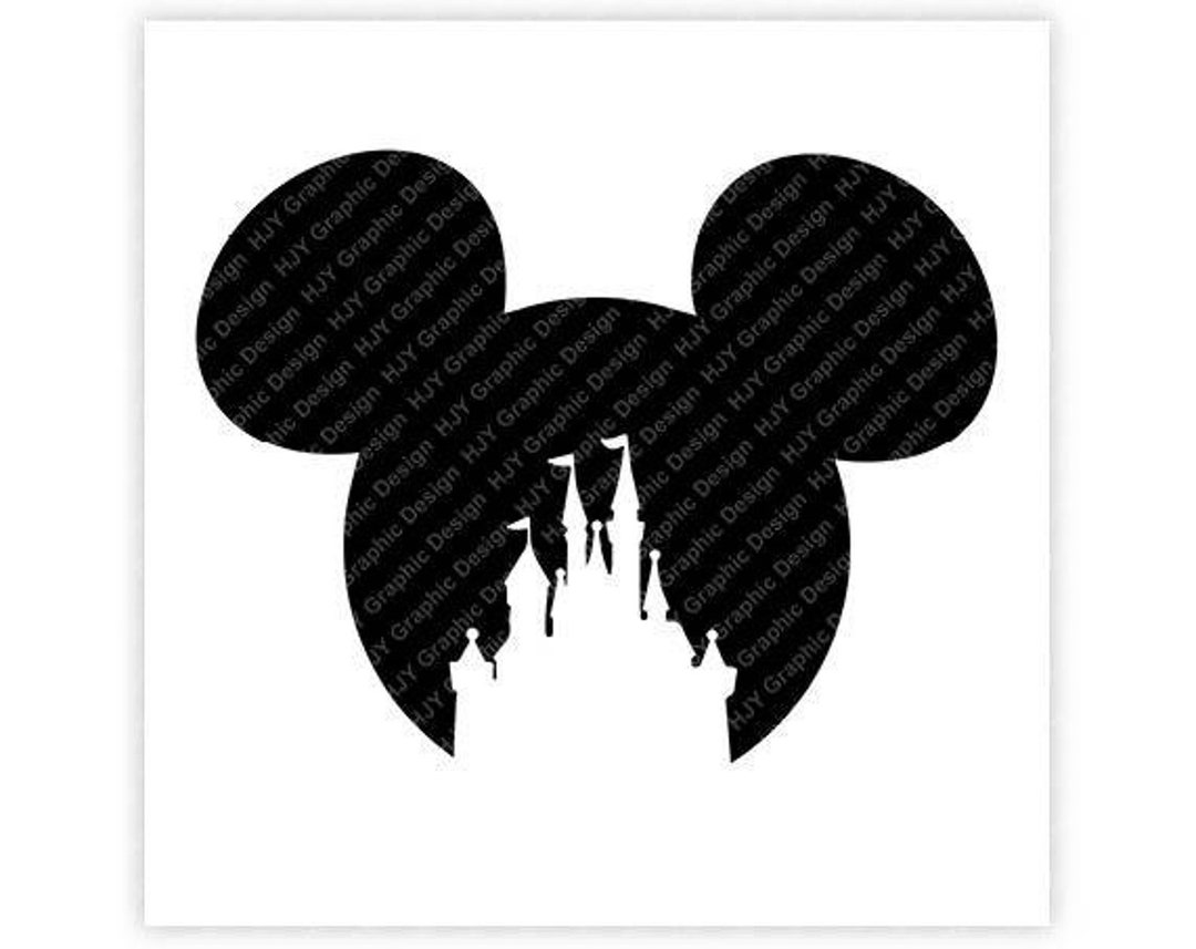 Castle, Mickey, Mouse, Head, Icon, Ears, Digital, Download, Tshirt, Cut ...