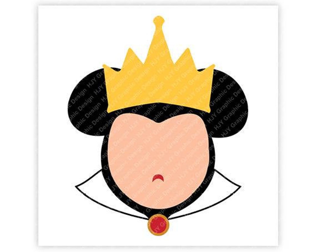 Evil, Queen, Snow, White, Minnie, Mouse, Head, Icon, Ears, Digital ...