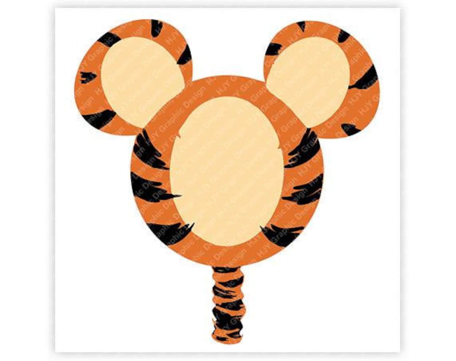 Tigger, Mickey, Mouse, Head, Icon, Ears, Digital, Download, Tshirt, Cut ...