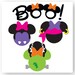 Halloween, Boo, Vampire, Pirate, Skull, Witch, Bat, Bow, Minnie, Mouse ...
