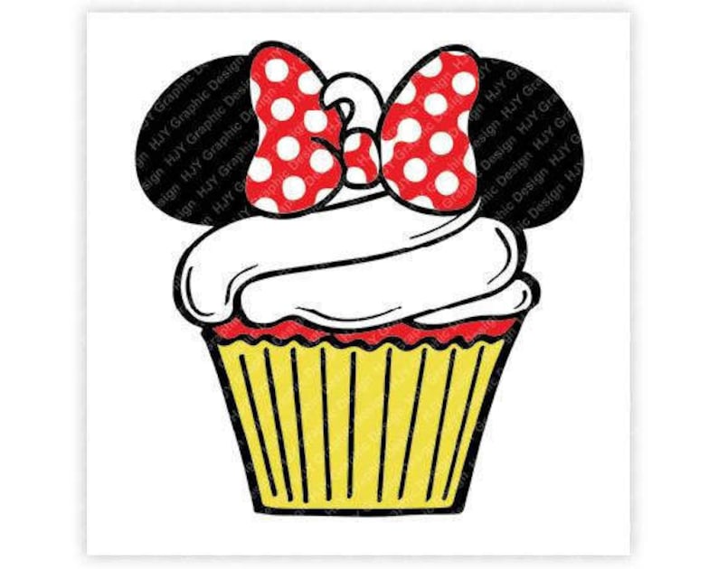 Mickey Minnie Mouse Cupcake Birthday Icon Head Ears | Etsy