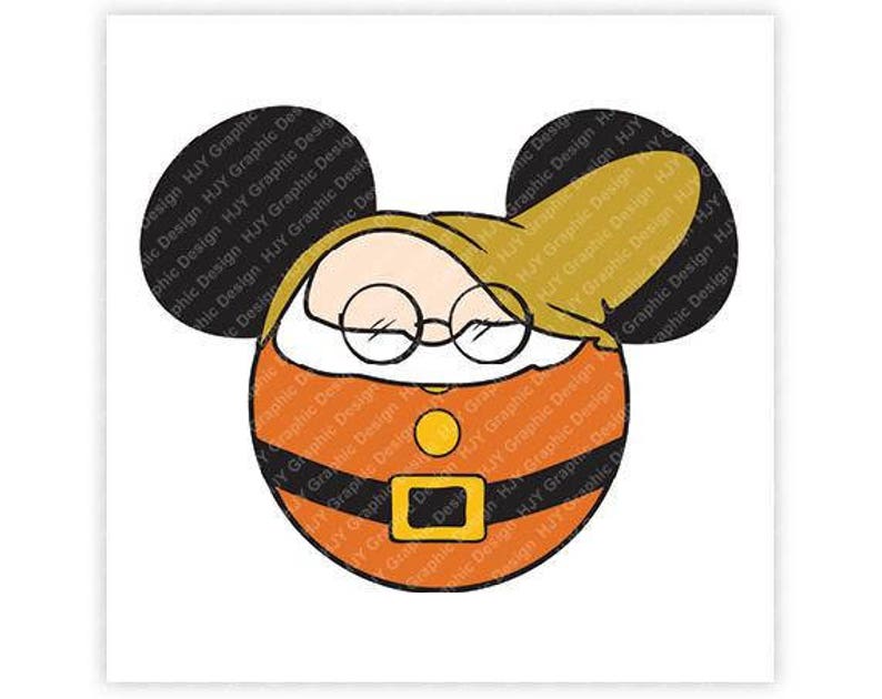 Doc Snow White Seven 7 Dwarfs Mickey Mouse Head Icon - Etsy
