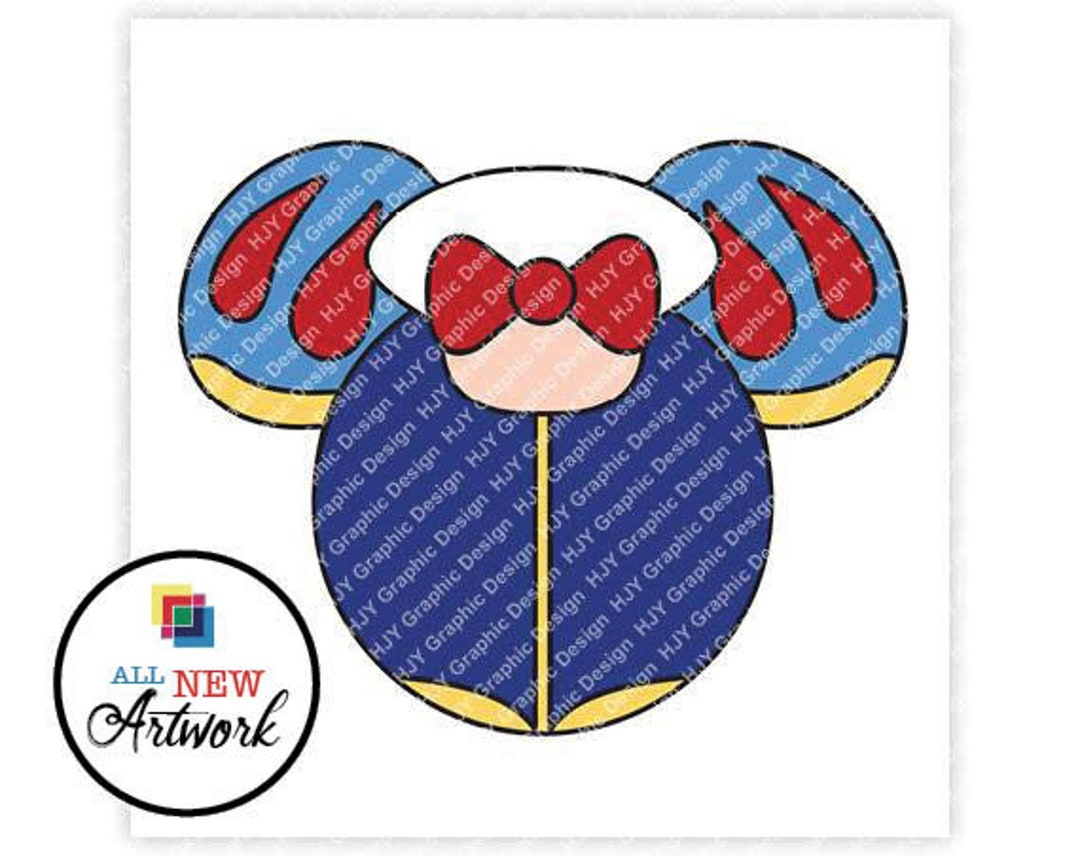Princess, Snow, White, Minnie, Mouse, Head, Icon, Ears, Digital ...