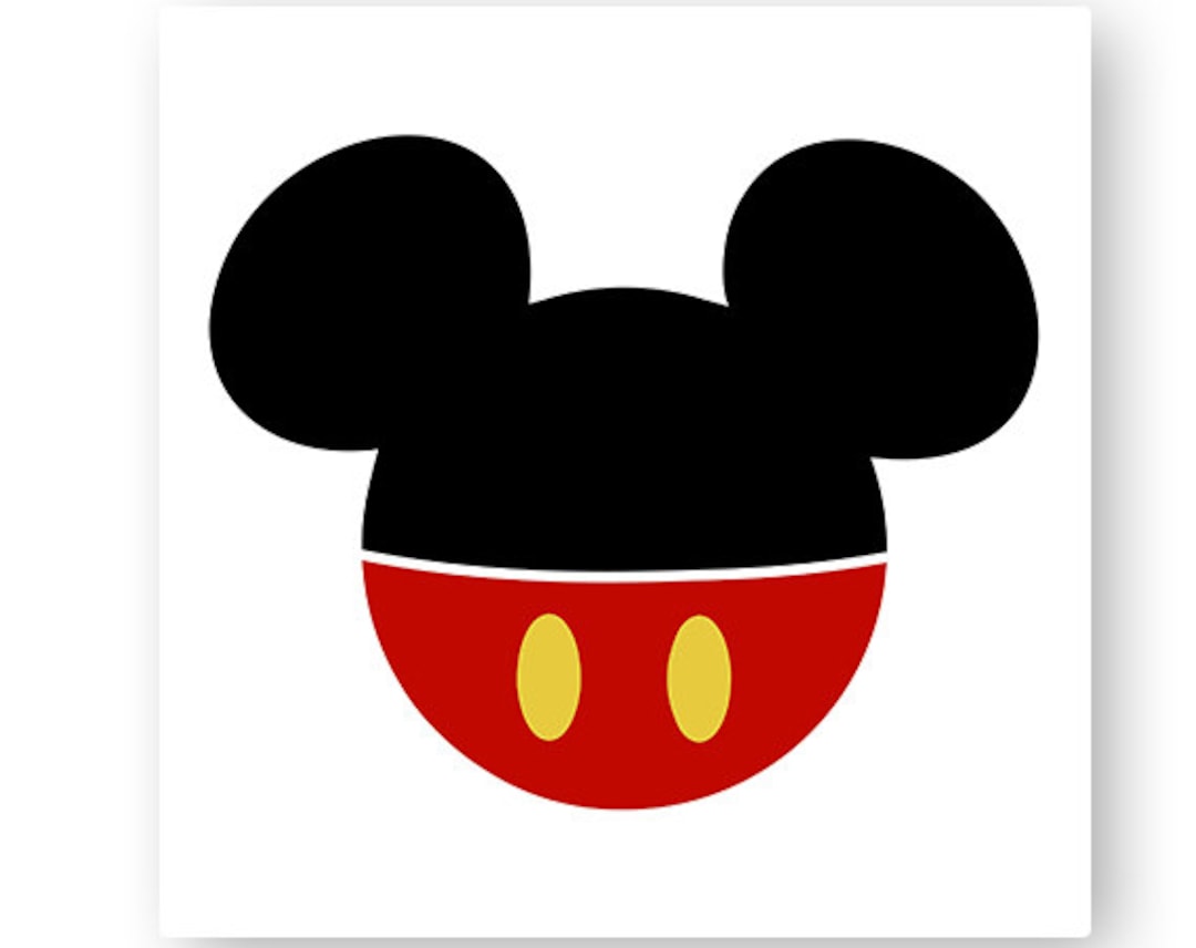 Mickey, Mouse, Head, Icon, Ears, Digital, Download, Tshirt, Cut File ...