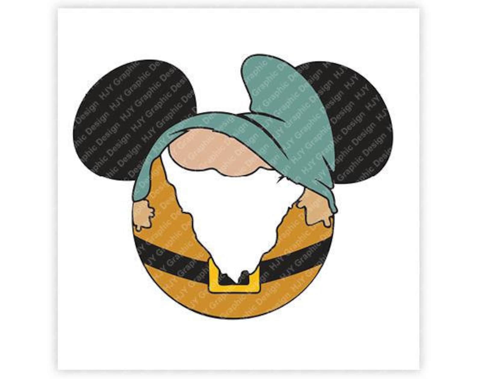 Bashful Snow White Seven 7 Dwarfs Mickey Mouse Head - Etsy