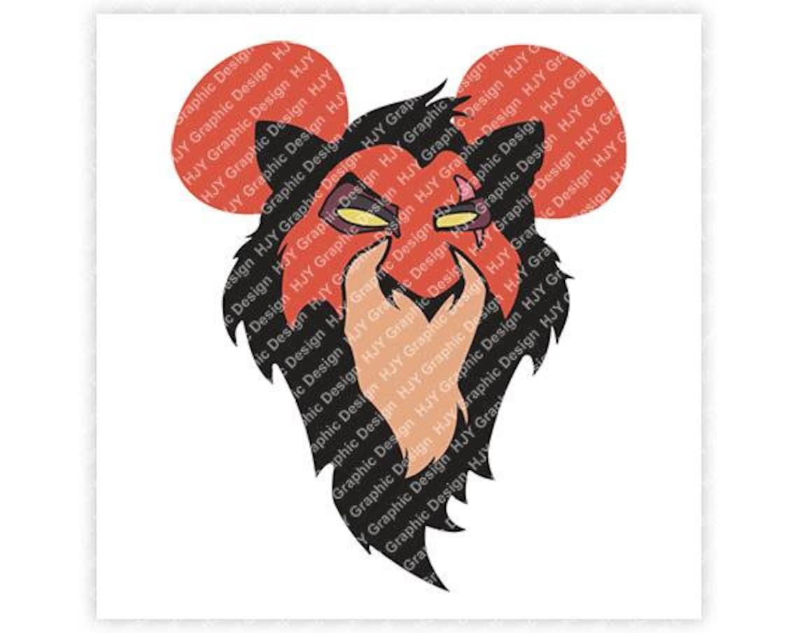 The Lion King, Scar, Lion, Mickey, Mouse, Head, Icon, Ears, Digital ...