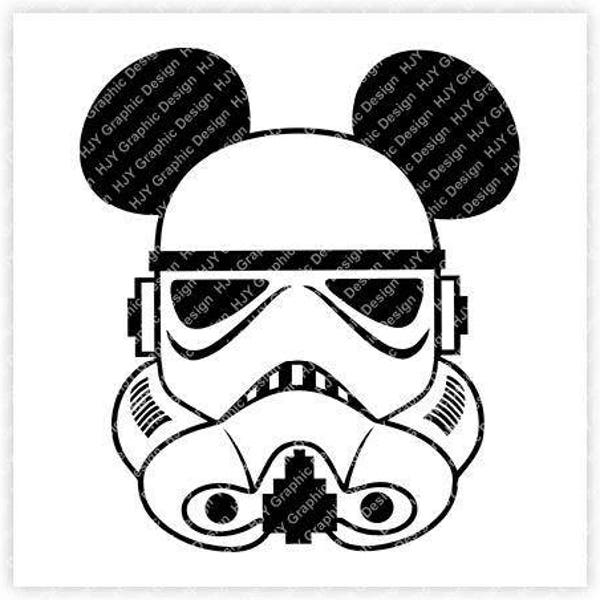 Mickey Stormtrooper Svg - Etsy
