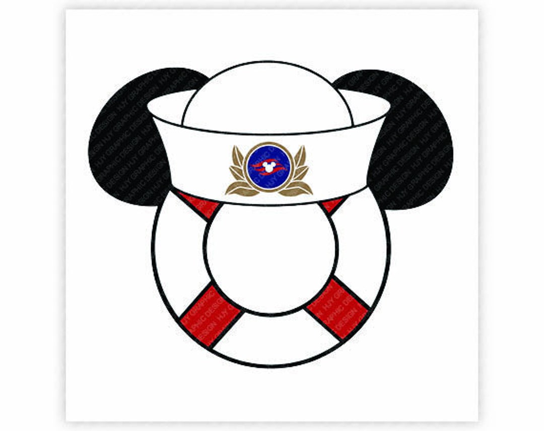Mickey, Sailor, Cruise, Mouse, Head, Icon, Ears, Digital, Download ...