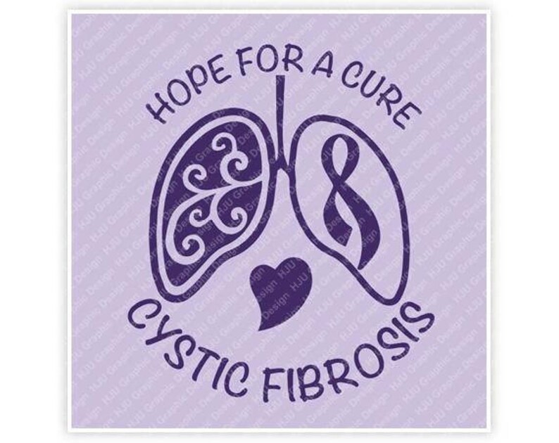 Cystic Fibrosis Awareness Hope for A Cure Purple Ribbon - Etsy