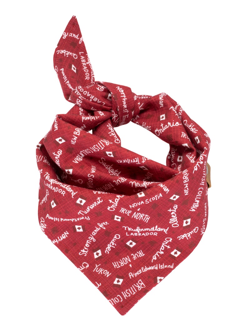 Canada Day Dog Bandana Canadian Puppy Scarf Embroidered Name - Etsy Canada
