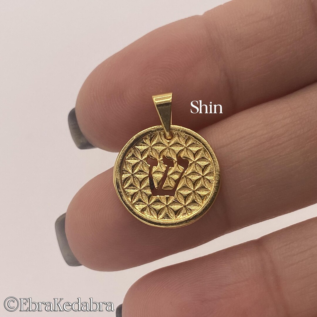 Divine 'shin' Pendant | 18K Gold-dipped Spiritual Jewelry ...