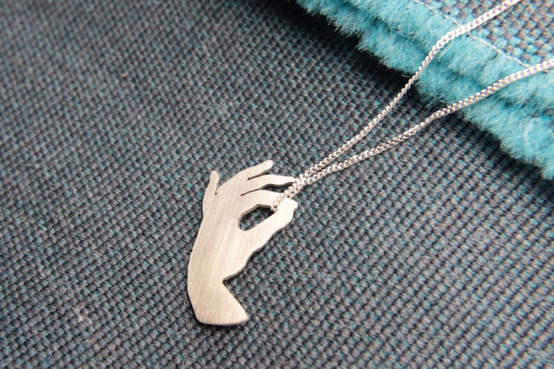 Hand Pendant - Sterling Silver Pendant, Handmade - Etsy UK