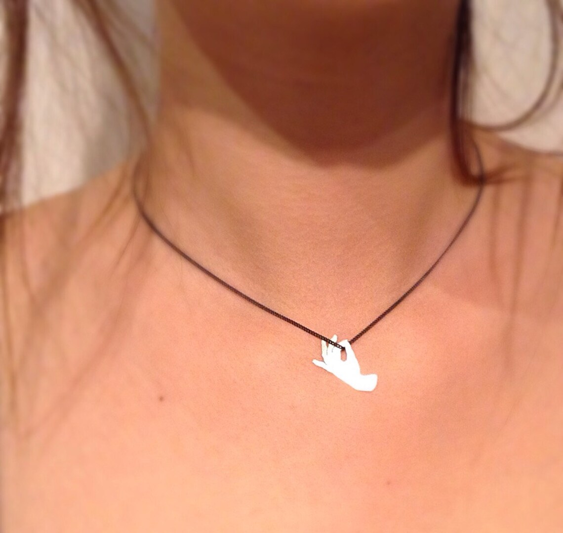 Hand Pendant - Sterling Silver Pendant, Handmade - Etsy UK