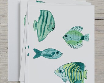 Angel Fish Note Cards Set of 10 With Matching Envelopes - Etsy