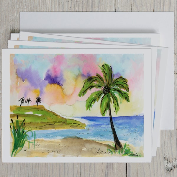 Beach Note Cards - Etsy