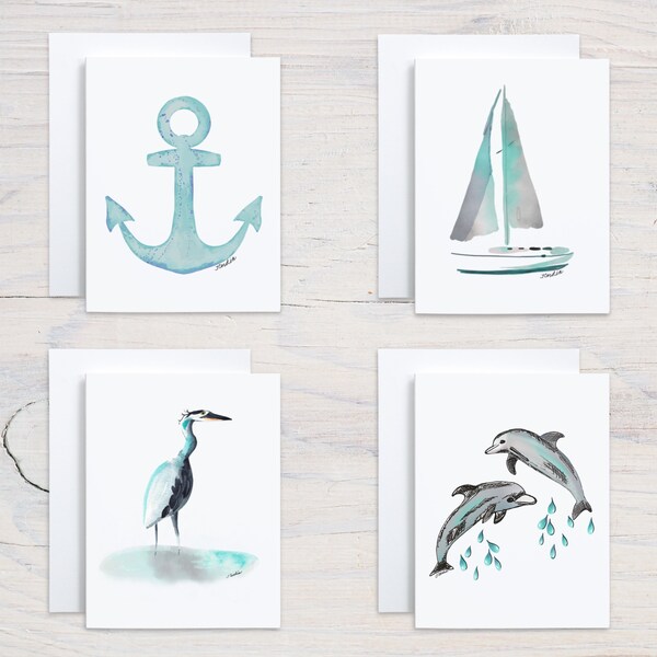 Nautical Note Cards - Etsy