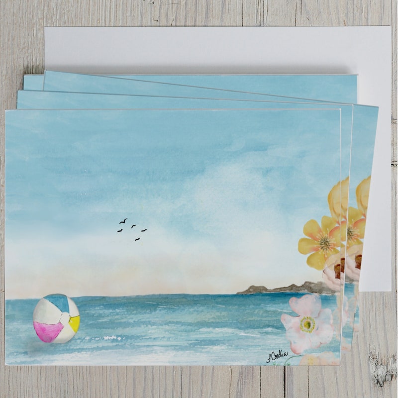 Beach Note Cards - Etsy