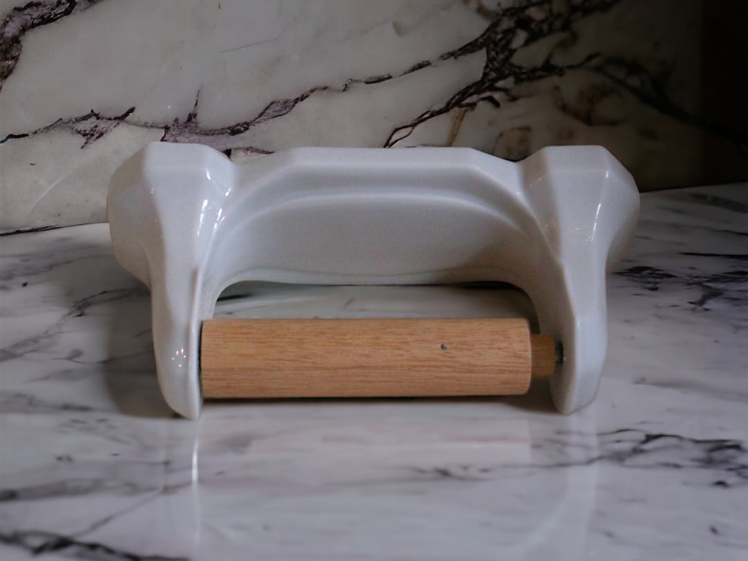 Toilet Rol Holder Ceramic, Porcelain Toilet Paper Holder in Art Deco ...