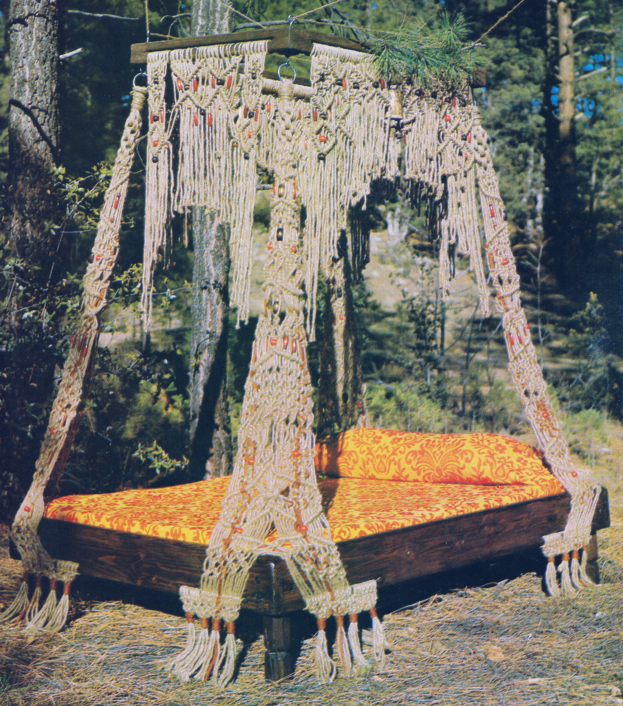 Vintage Macrame Bed Pattern - Digital Download in PDF Format ...