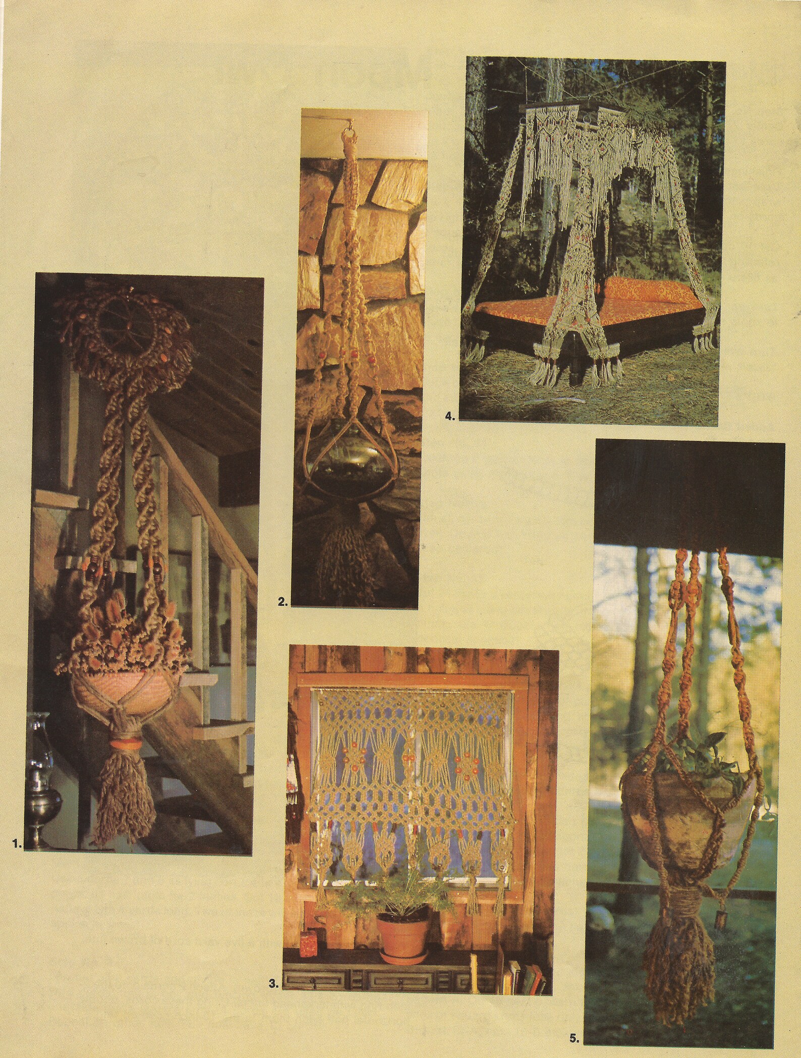 Macrame Masterpieces - Vintage Macrame Magazine - Digital Download in ...