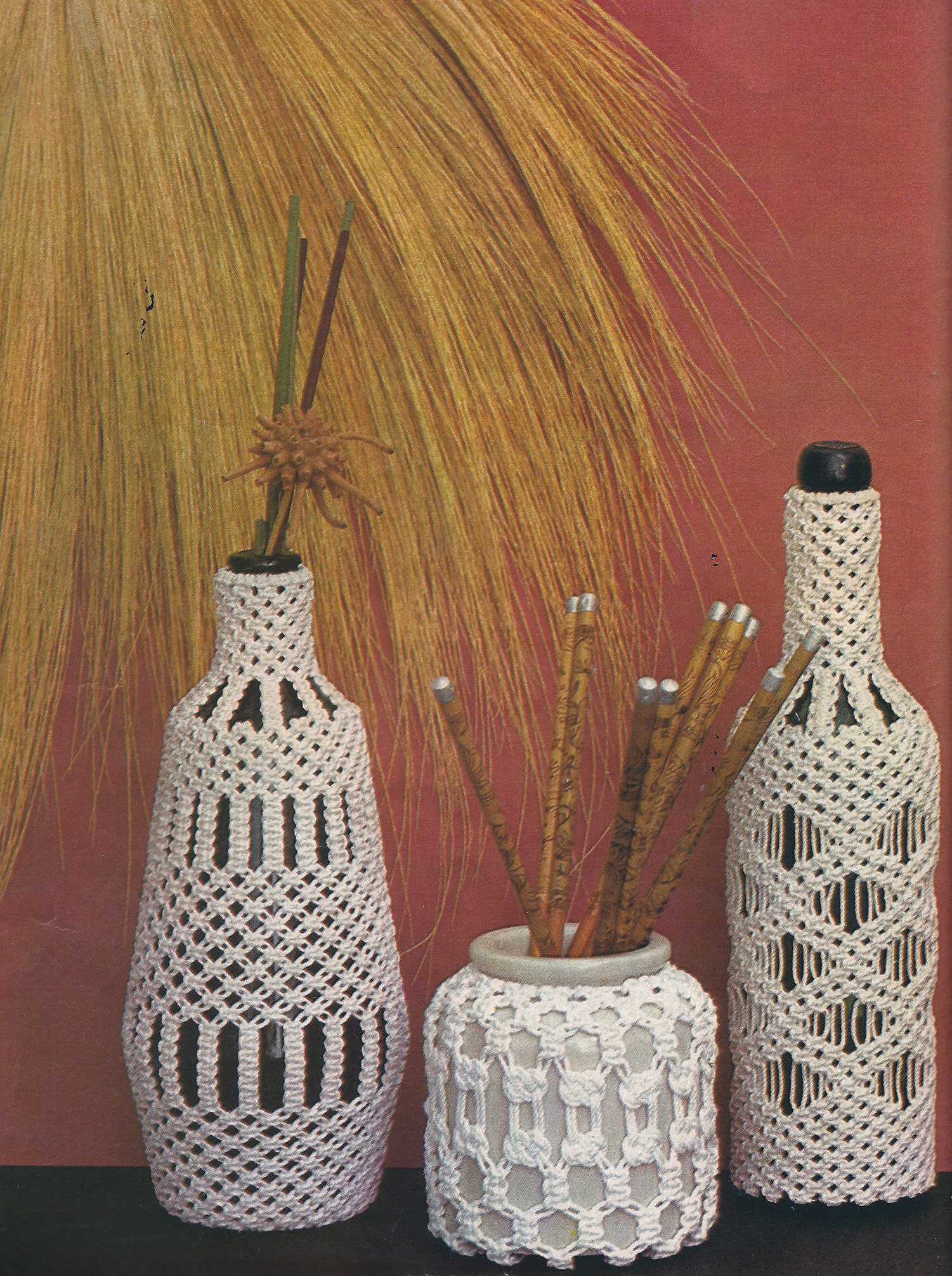 Macrame Bottle Covers Pattern Vintage - Digital Download in PDF Format ...