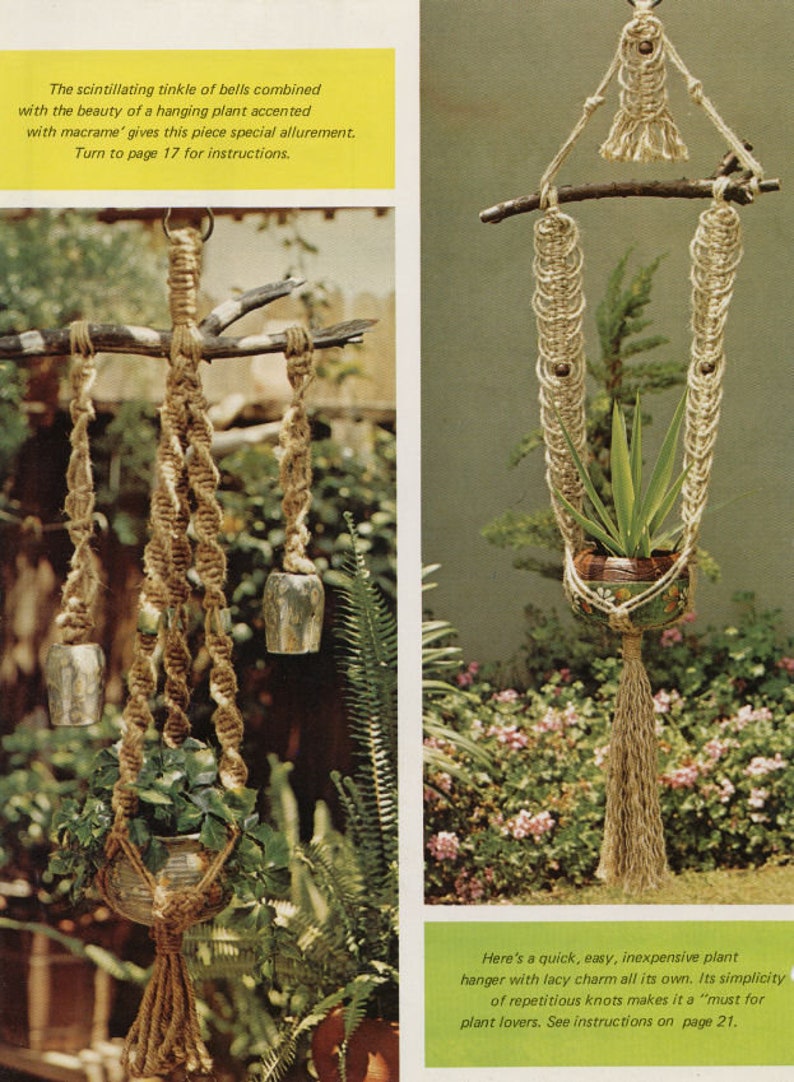 Macrame Magic - - Vintage Macrame Book - Digital Download in PDF Format ...
