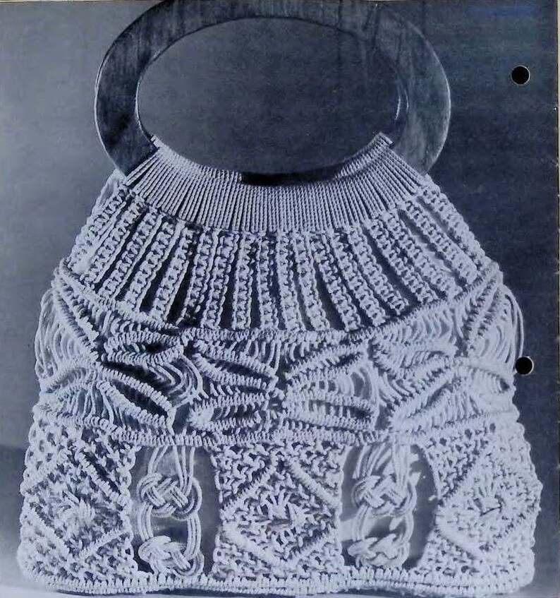 Twelve Belt and Bag Macrame Designs - Vintage Macrame Magazine ...