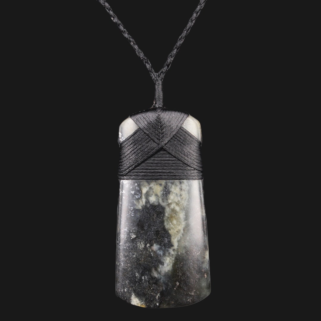 Handmade Maori Toki Jade Pendant Necklace: New Zealand Carved Jewelry ...