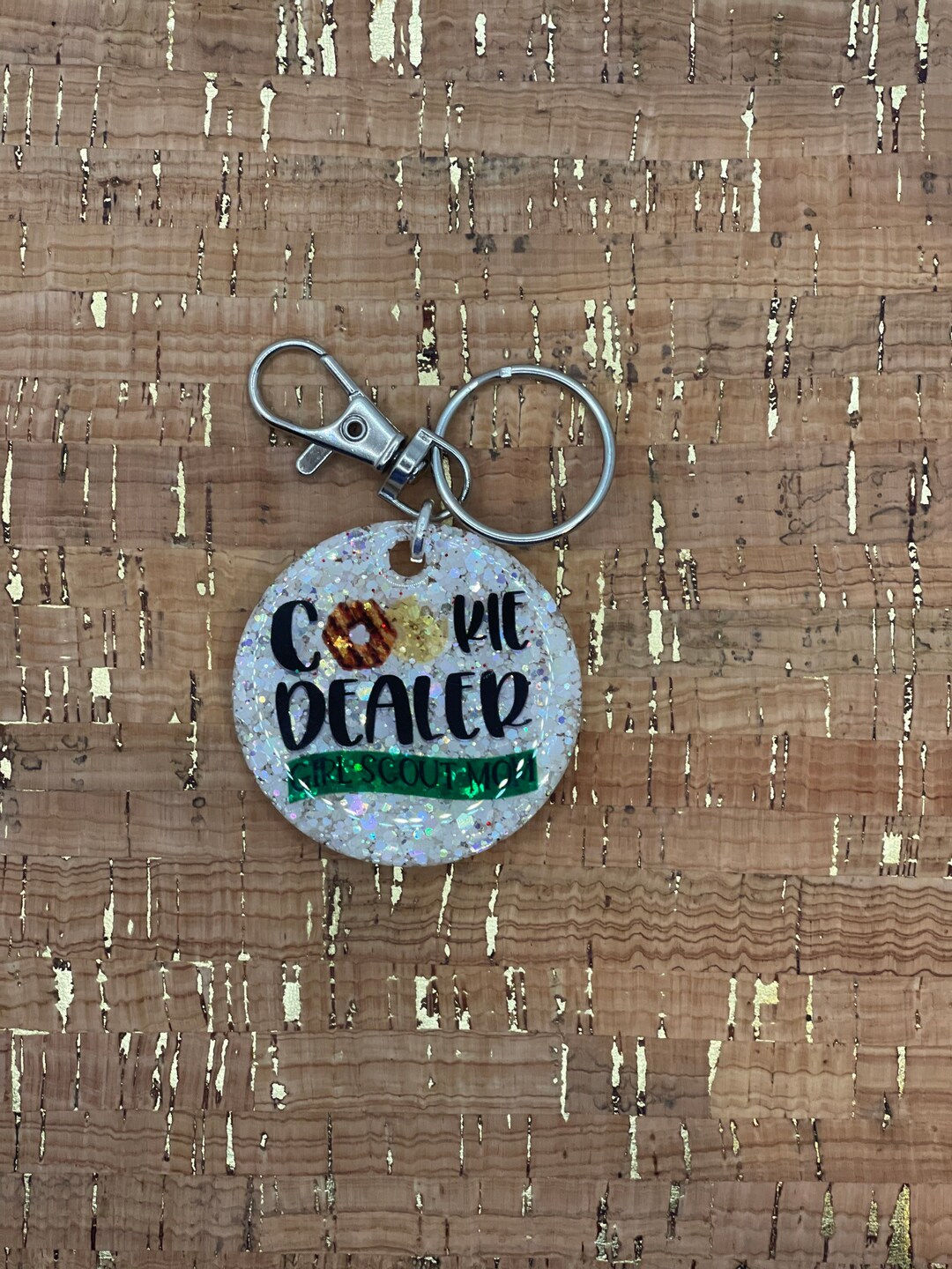 Girl Scout Inspired Keychain Girl Scout Cookie Keychain NFC Girl Scout ...