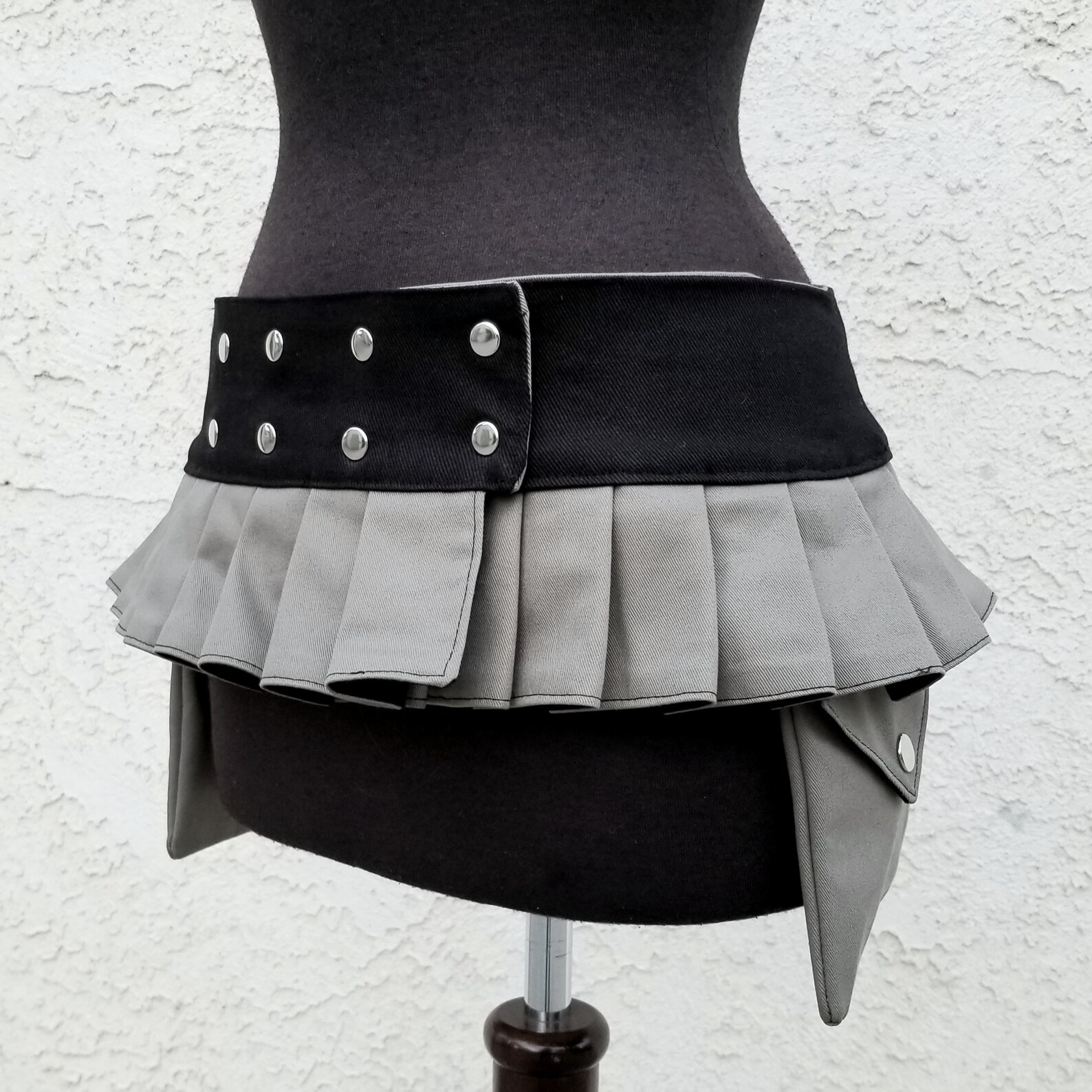 Women's Grey & Black Steampunk Shoulder Holster and | Etsy