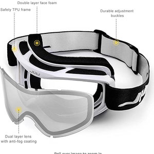 Ski Goggles | White Lightning | Rhinestone Ski/snow Goggles ...
