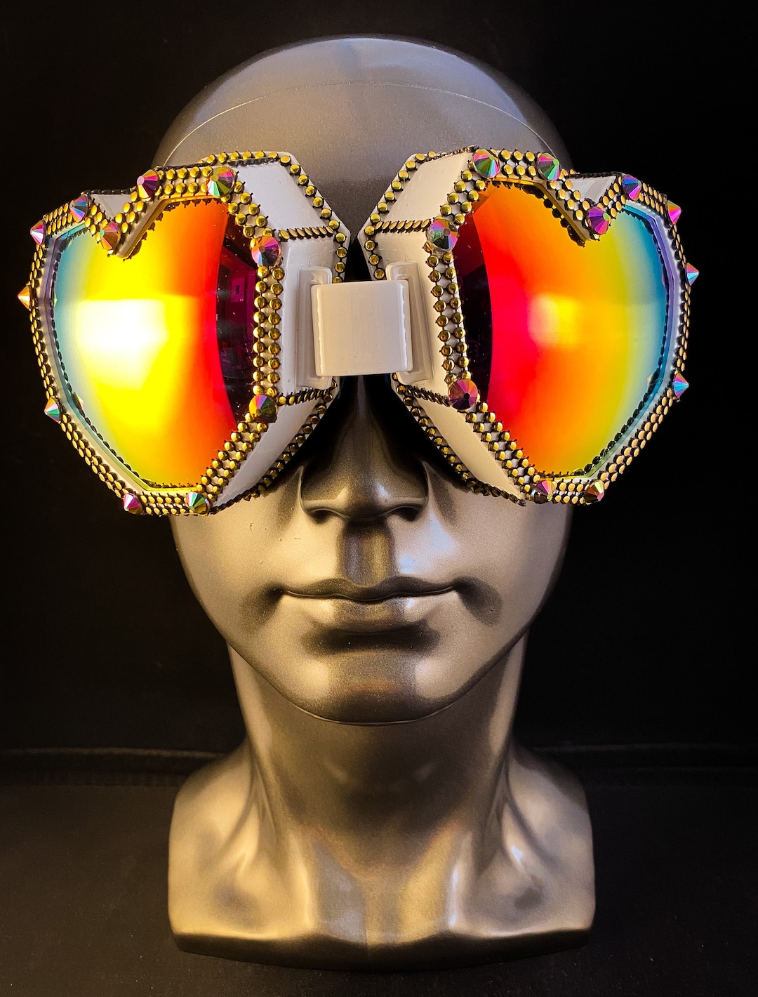 Playa Goggles, 3D Pixel Heart Goggles - Etsy