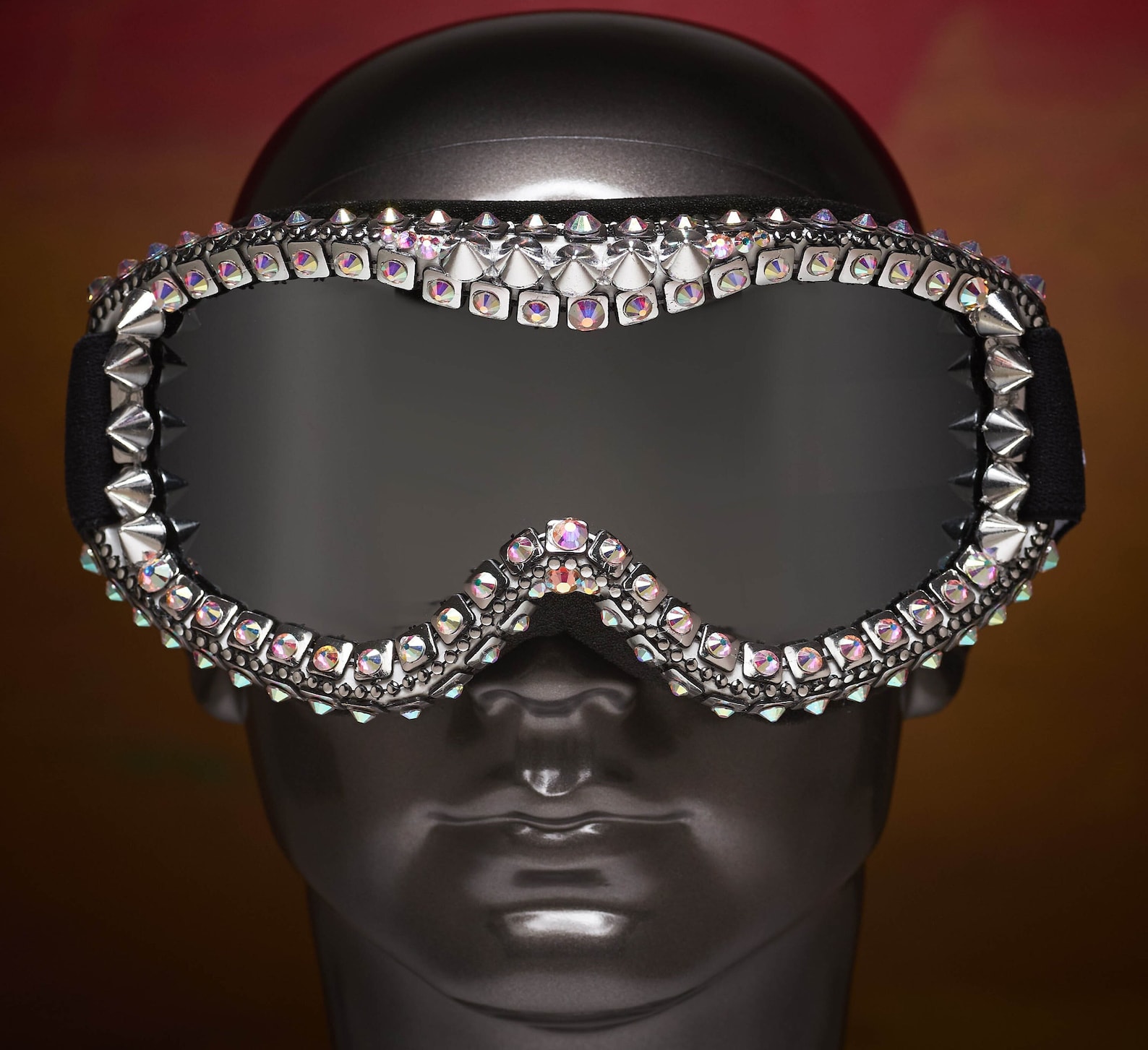 Ski Goggles White Lightning Rhinestone Ski/snow Goggles Rhinestone ...