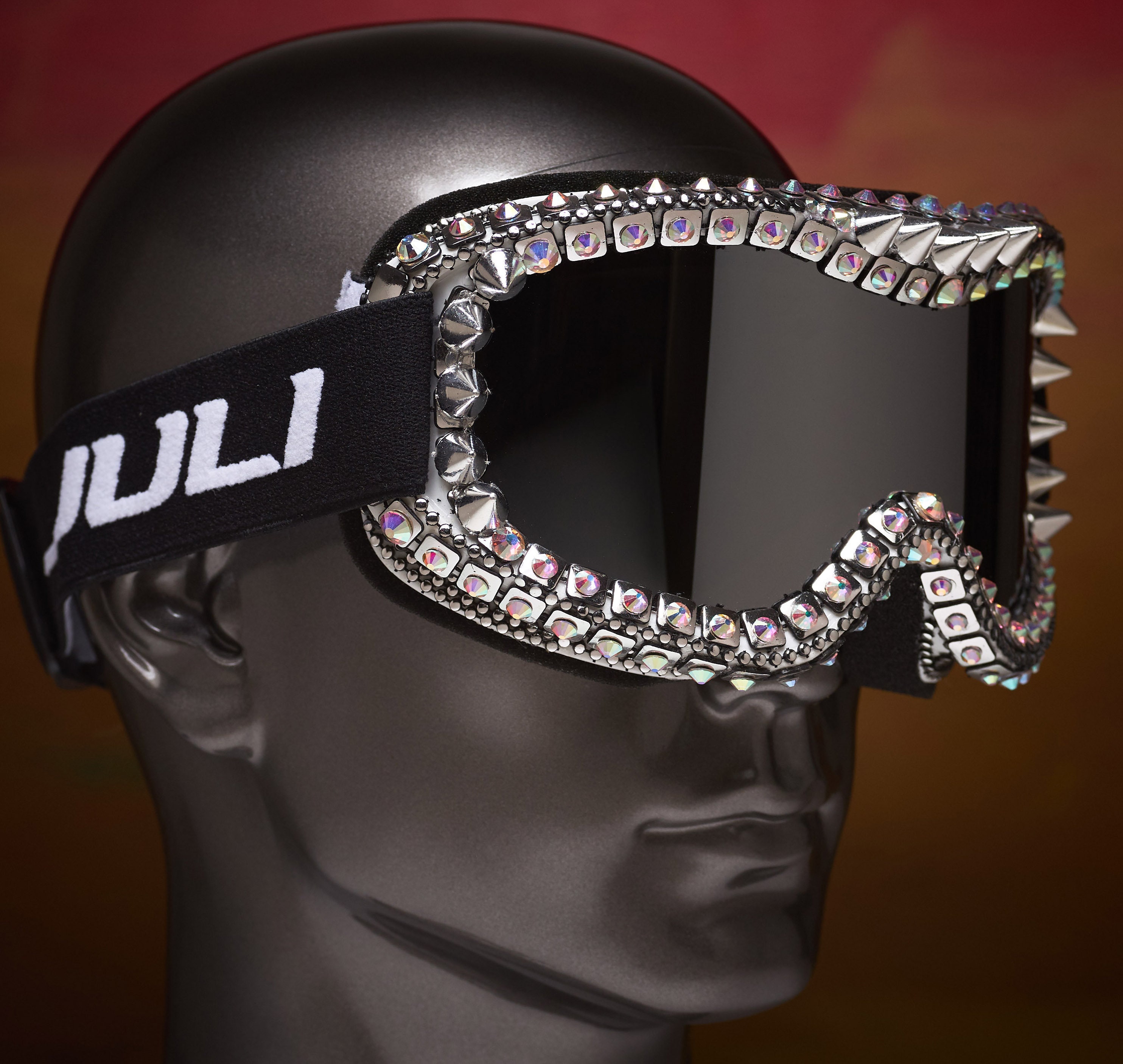 Ski Goggles White Lightning Rhinestone Ski/snow Goggles Rhinestone ...