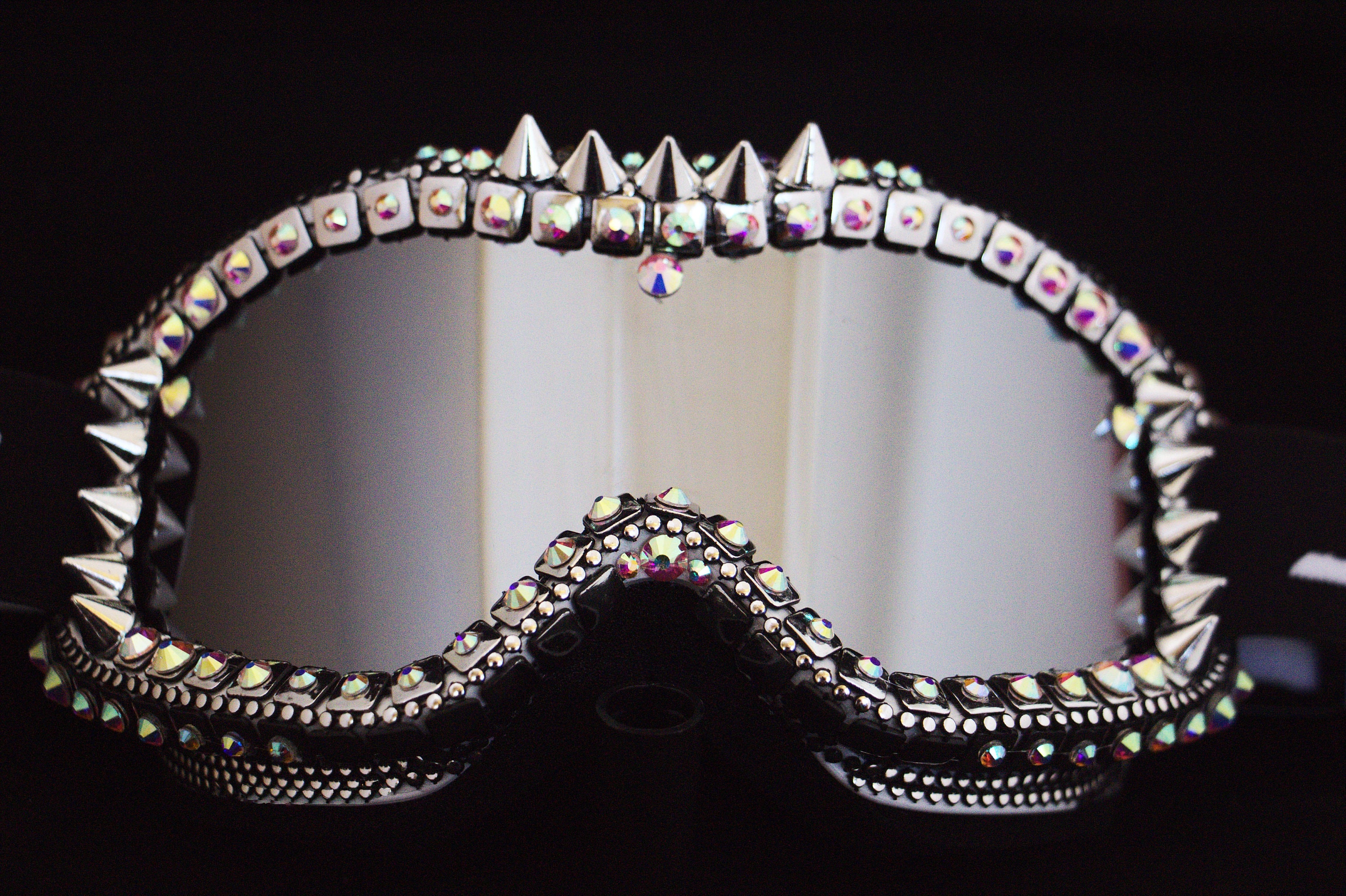 Ski Goggles White Lightning Rhinestone Ski/snow Goggles Rhinestone ...