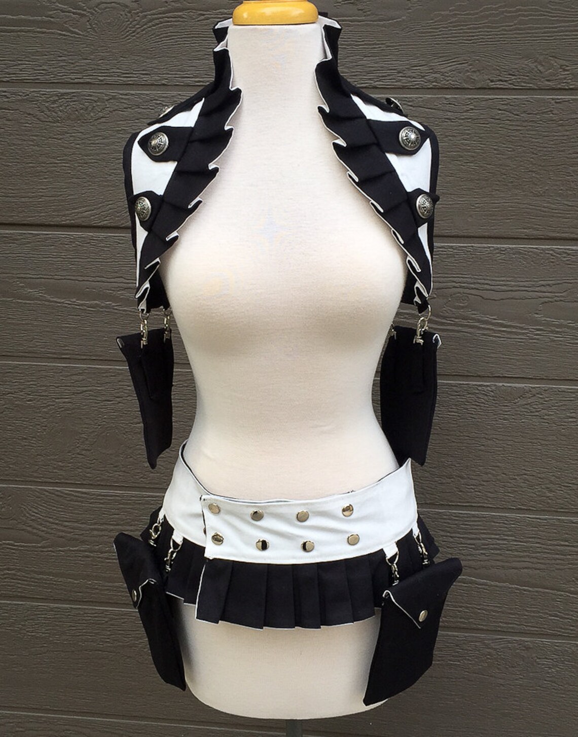 Women's Steampunk Shoulder Holster and Utility Belt 2 Pc Set, W/ 2 ...