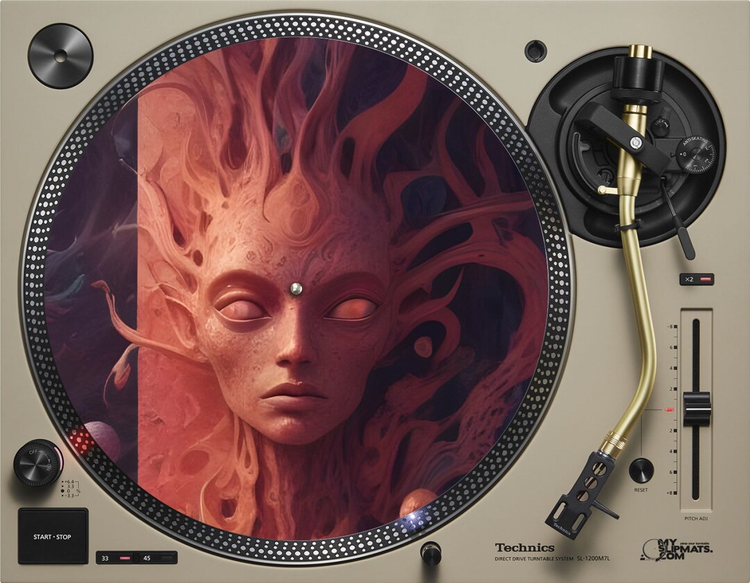 Medusa Slipmat Dj Turntable Music Dramatic Art Record Vinyl Slip Mat ...