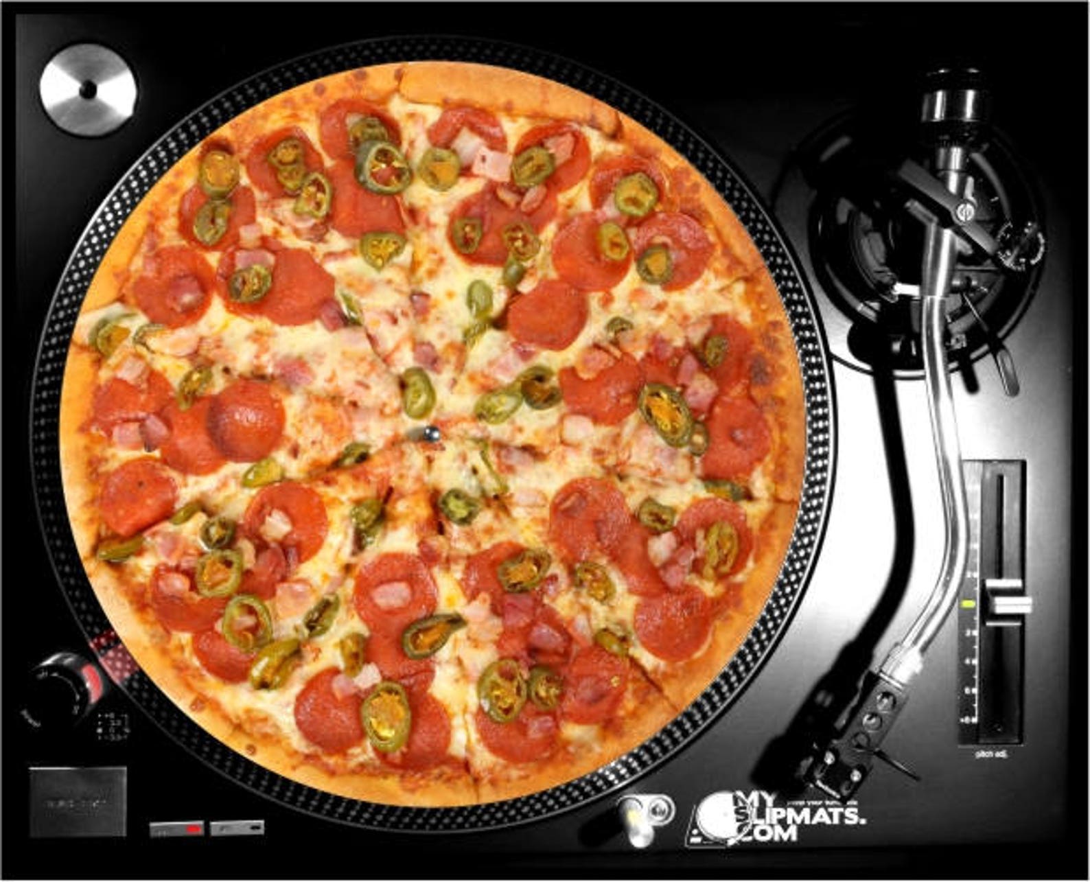 Pizza Slipmat Dj Turntable Slipmats Music Gifts Record Vinyl Art Food ...