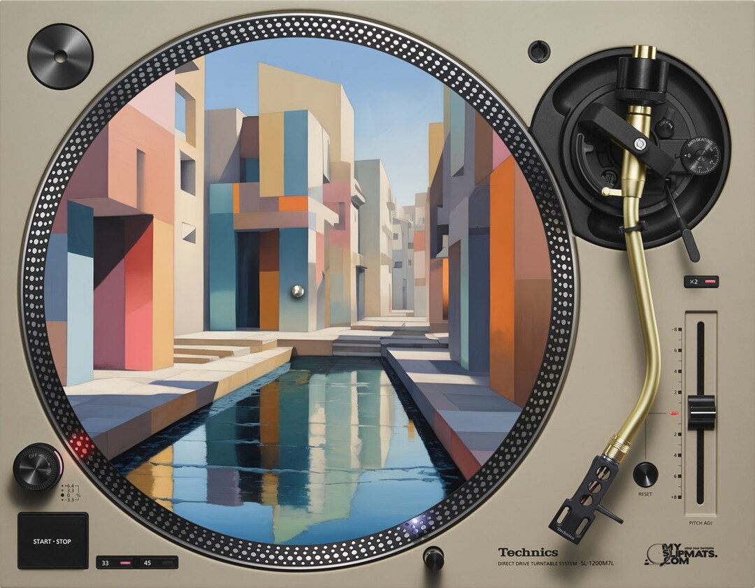 Dreamity Slipmat Dj Turntable Geomteric Art Record Vinyl Slip Mat Gift ...