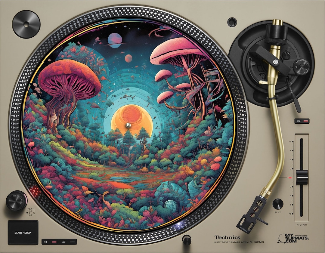 Mind Tricks Slipmat Design Dj Turntable Vinyl Record Slip Mat Slipmats ...