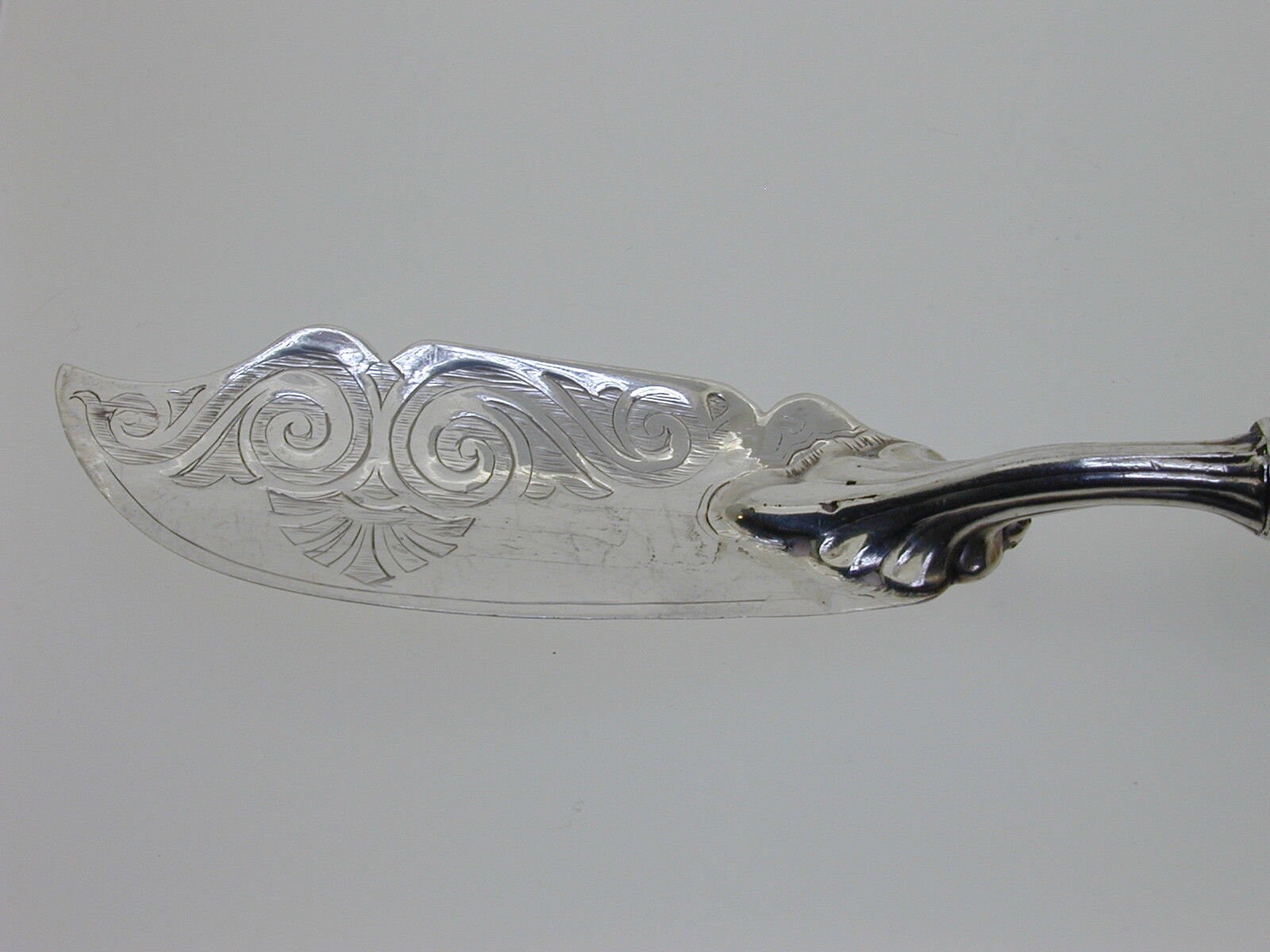 Antique Silver Fish Knife 1861 Beautiful Engraving Full - Etsy Canada