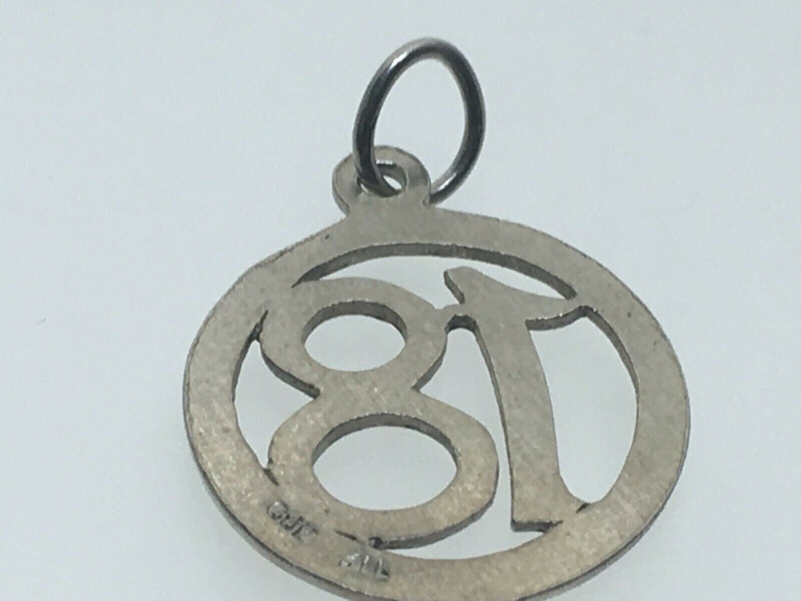 Vintage Silver Number 18 Charm 18th Birthday 17mm diameter 1.3 | Etsy