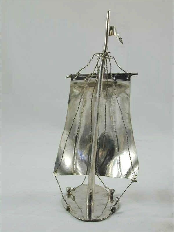 Fantastic Sterling Silver Miniature Sail Boat Ornament Dated - Etsy UK
