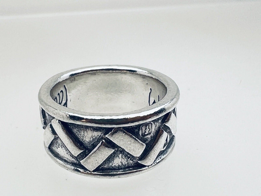 Silver Torque Ring Patrick Mavros Zimbabwe Chevron Design Size M 9.8mm ...