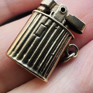 Vintage 9ct Yellow Gold Lighter Unusual Charm 3.7g 15.5 X13.6 X6.3mm - Etsy