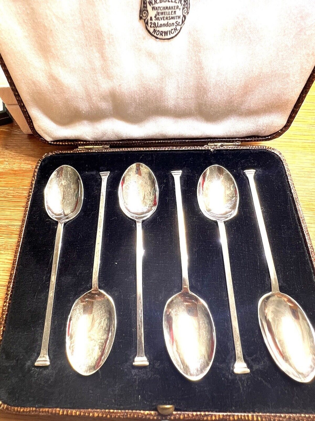 Antique Sterling Silver Art Deco Set 6 Tea Coffee Spoons 1929 &30 ...