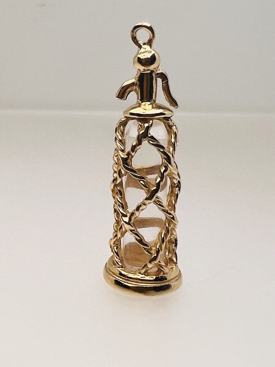 Vintage 9ct Yellow Gold Old Soda Water Glass Bottle Charm 2.9g 1966 ...
