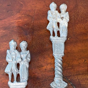 Antique Traditional Dutch Pewter Wedding / Marriage / Pilgrim Spoons ...
